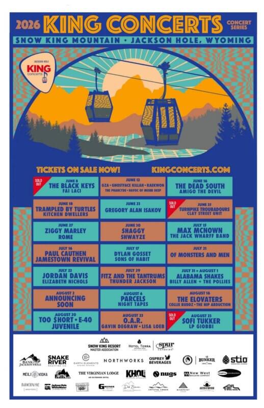 King Concerts 2026 @ Snow King Mountain | Mountain Modern Jackson Hole