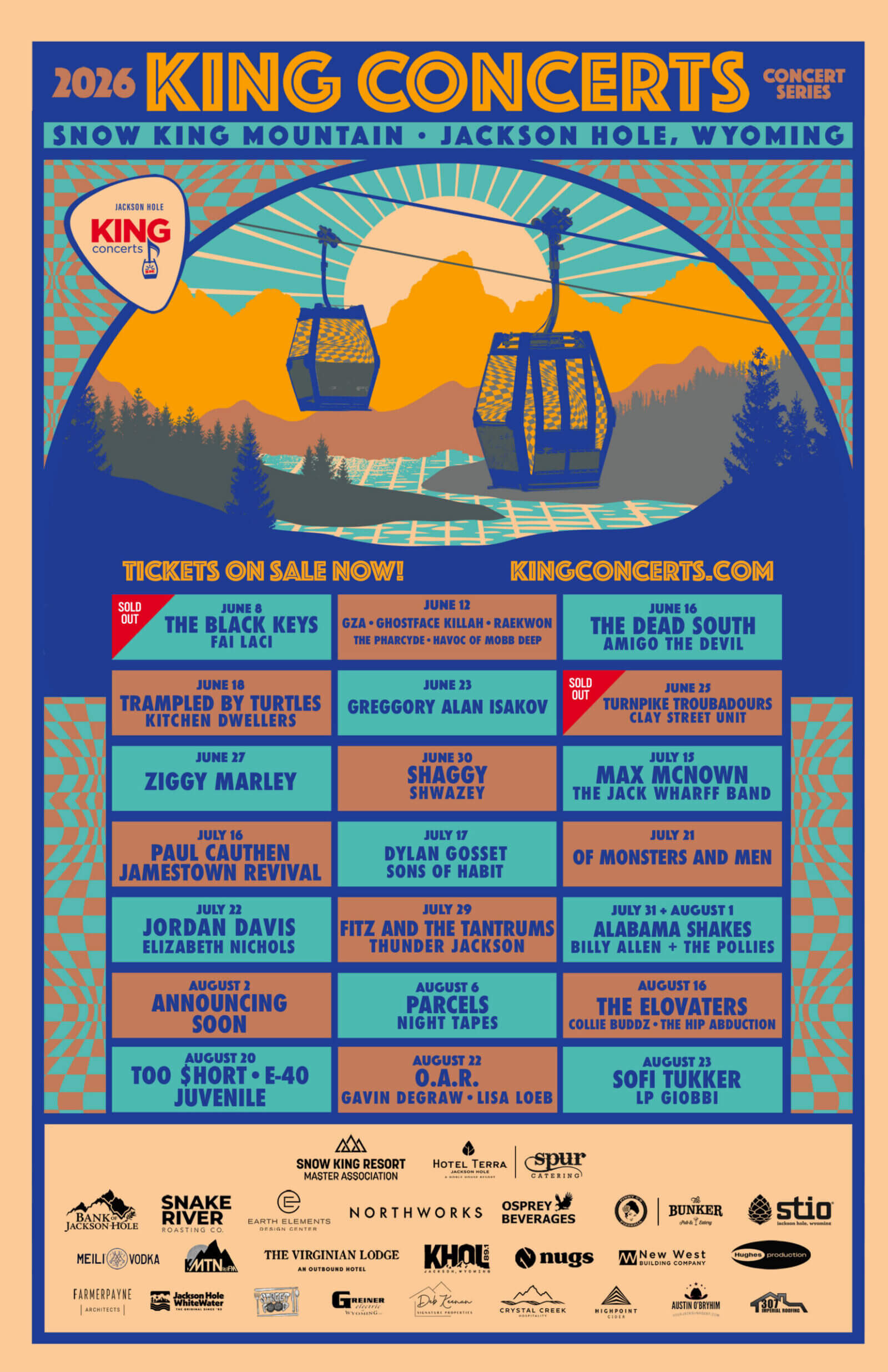 Snow King Concert Series 2026 Lineup Announced | Mountain Modern ...